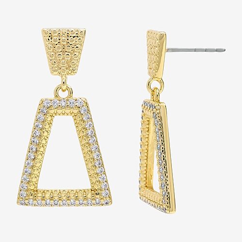 Click here for Sparkle Allure Womens Cubic Zirconia 14K Gold Over... prices