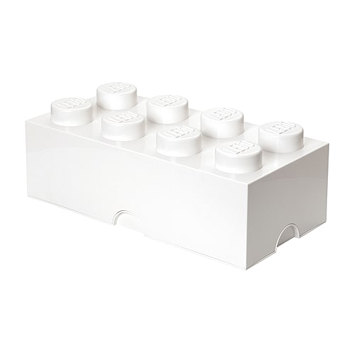 Click here for LEGO Storage Brick 8 White Toy Box  One Size prices