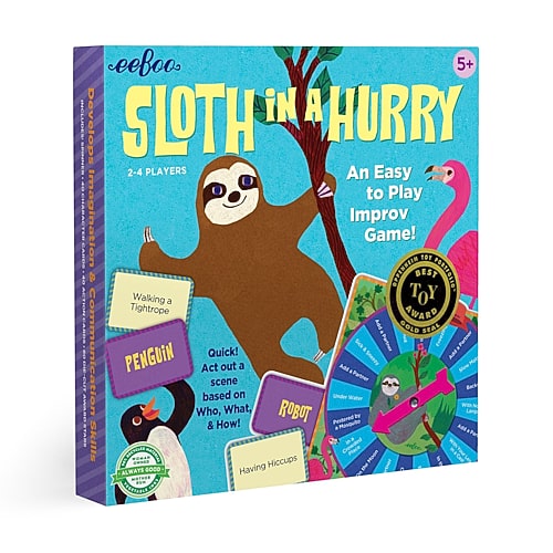 Click here for Eeboo Sloth In A Hurry Action Board Game 141-pc. B... prices