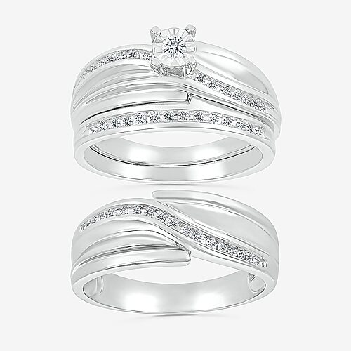 Click here for 4.40mm Unisex Adult 1/3 CT. T.W. Natural White Dia... prices