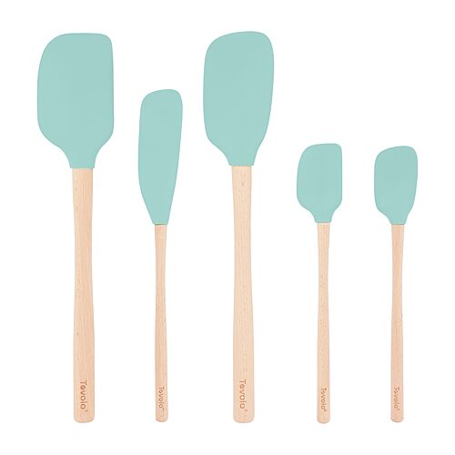 Tovolo Flex-Core Wood Handle 5-pc. Spatula Set  One Size  Blue