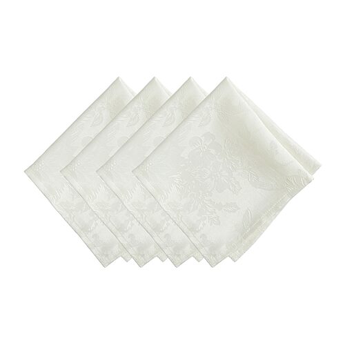 Click here for Elrene Poinsettia Elegance Jacquard Holiday Napkin... prices