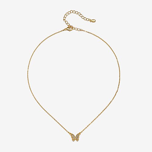 Click here for Bijoux Bar Delicates Gold Tone Womens Butterfly 16... prices