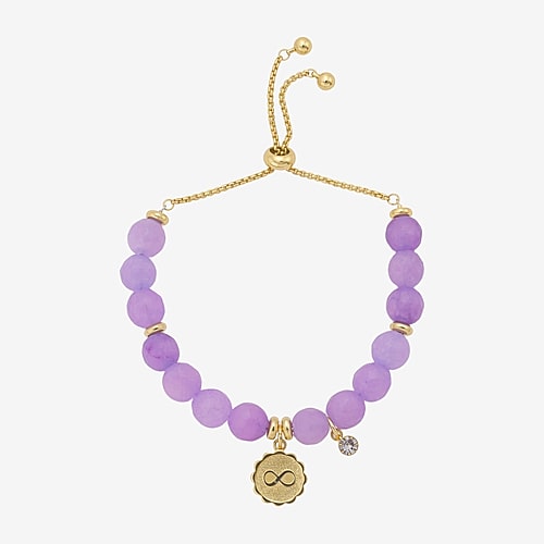 Click here for Footnotes Charm Beaded Womens Purple Amethyst 10K... prices