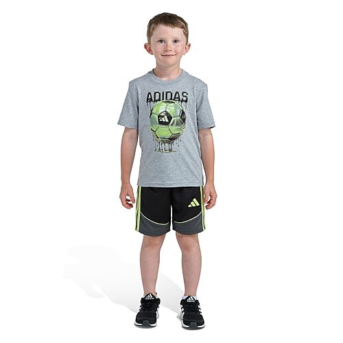 Click here for Toddler Boy adidas(R) Short Sleeve Color Block Sho... prices