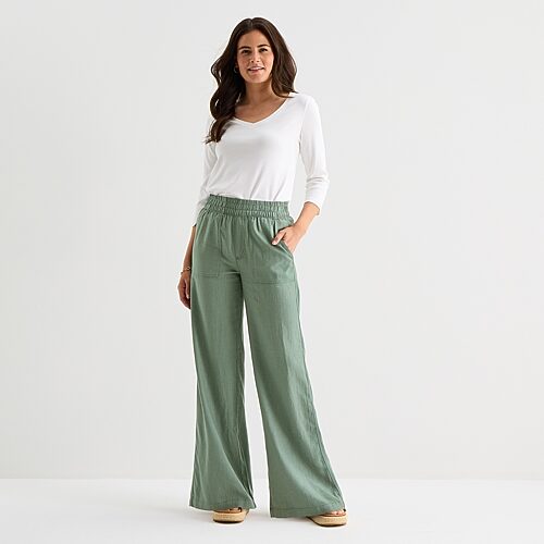 Click here for St. Johns Bay Womens Tall Wide Leg Mid Rise Pull-O... prices