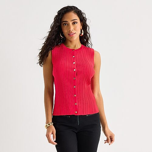 Click here for Bold Elements Womens Crew Neck Button Open Front S... prices