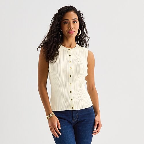 Click here for Bold Elements Womens Crew Neck Button Open Front S... prices