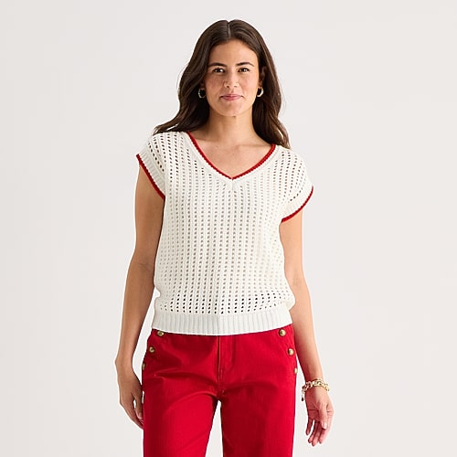 Click here for St. Johns Bay Womens Crew Neck Sweater Vest  X-lar... prices