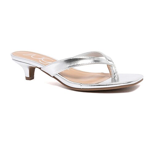 Click here for Sugar Womens Cleo Slide Sandals  9 1/2 Medium  Sil... prices