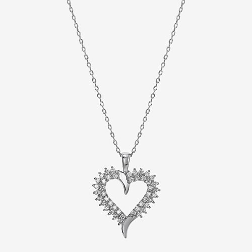 Click here for Diamonart Womens White Cubic Zirconia Sterling Sil... prices