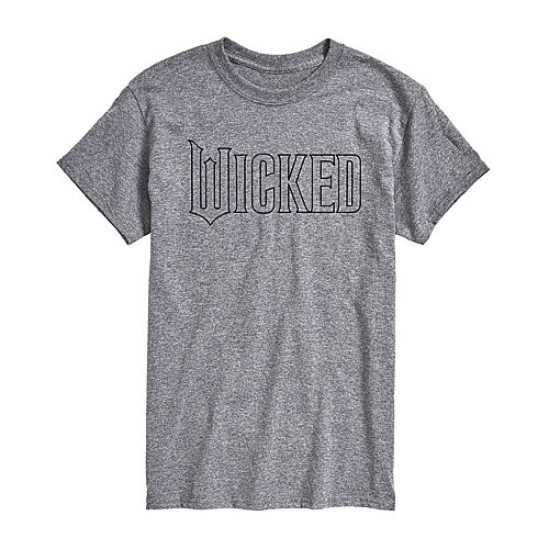 Click here for Mens Wicked Graphic T-Shirt  Large Tall  Gray prices