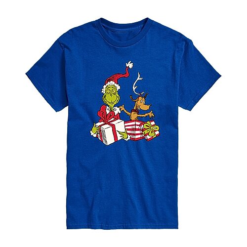 Click here for Mens Grinch Graphic T-Shirt  Large Tall  Blue prices