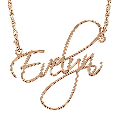 Click here for Personalized 27mm Cursive Name Pendant Necklace  O... prices