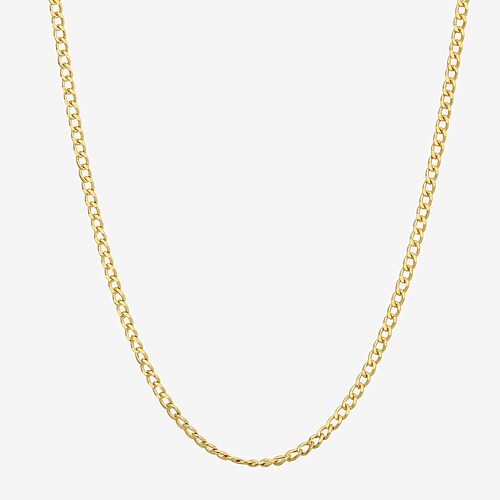 Click here for Made in Italy Girls 14K Gold 15 Inch Curb Chain Ne... prices