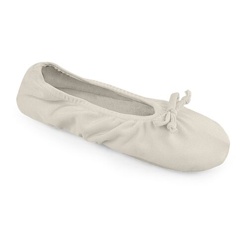Click here for Muk Luks Womens Ballerina Slippers  Medium  White prices