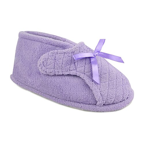 Click here for Muk Luks Womens Micro Chenille Adjustable Bootie S... prices