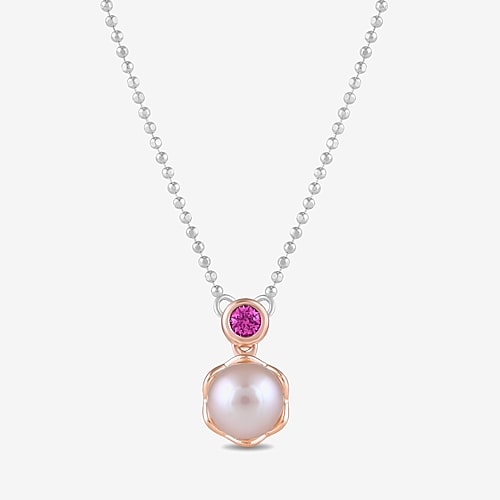 Click here for Womens Lab Created Pink Cultured Freshwater Pearl... prices