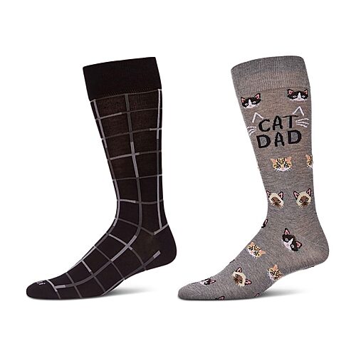 Click here for MeMoi Mens 2 Pair Crew Socks  10-13  Gray prices
