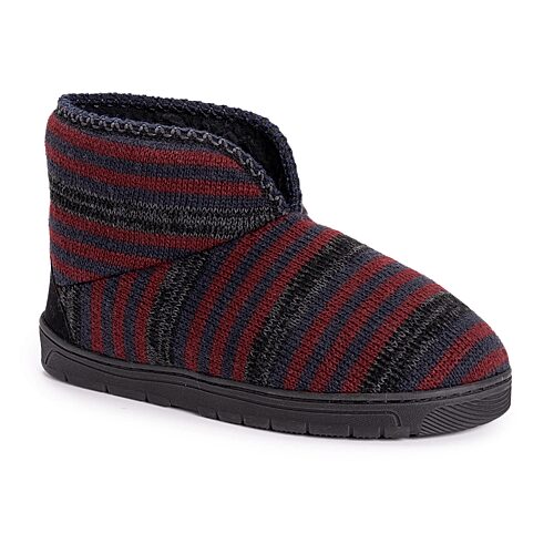 Click here for Muk Luks Mens Bootie Slippers  Medium  Black prices