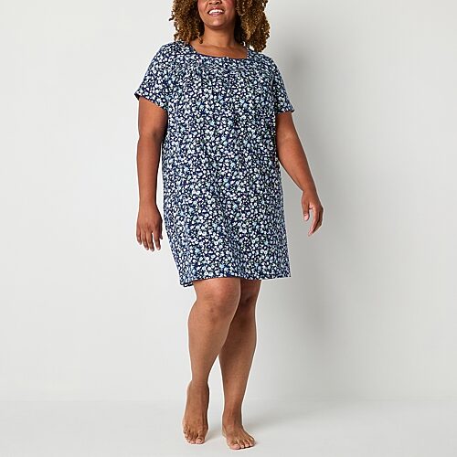 Click here for Adonna Womens Plus Short Sleeve Square Neck Nightg... prices