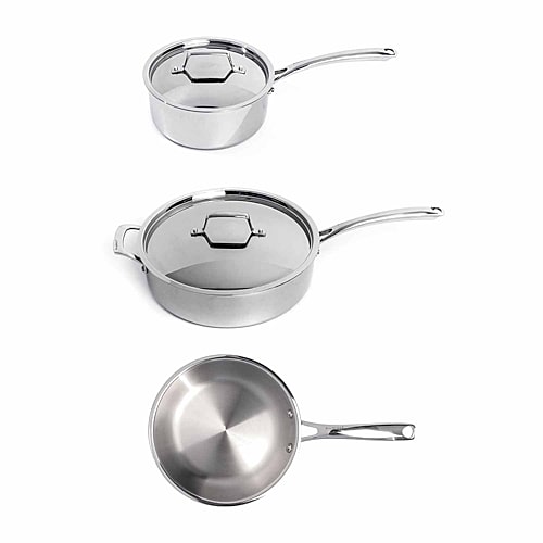Click here for BergHOFF Professional 5pc Tri-Ply 18/10 Stainless... prices
