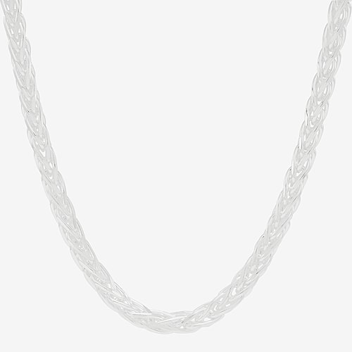Click here for Made in Italy Mens Sterling Silver 22 Inch Wheat C... prices
