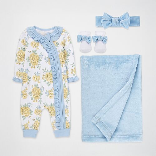 Click here for Baby Essentials Baby Girls 4-pc. Baby Clothing Set... prices