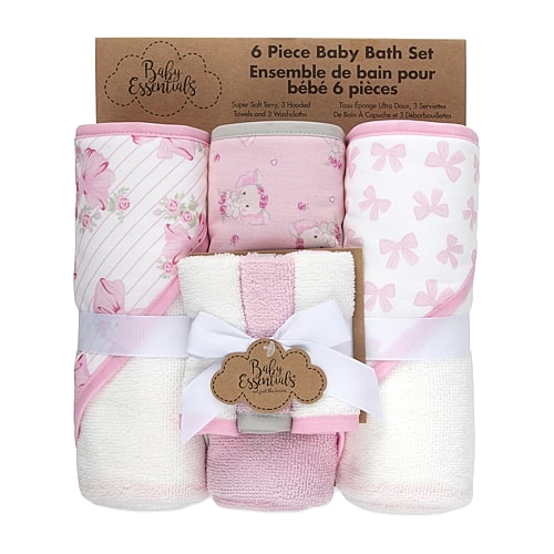 Click here for Baby Essentials 6-pc. Bath Towel Set  One Size  Pi... prices