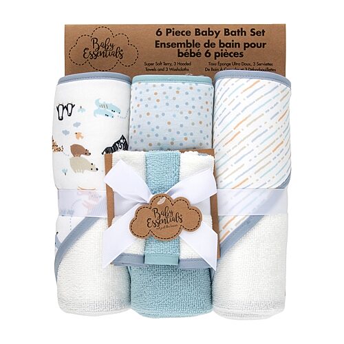 Click here for Baby Essentials 6-pc. Bath Towel Set  One Size  Bl... prices