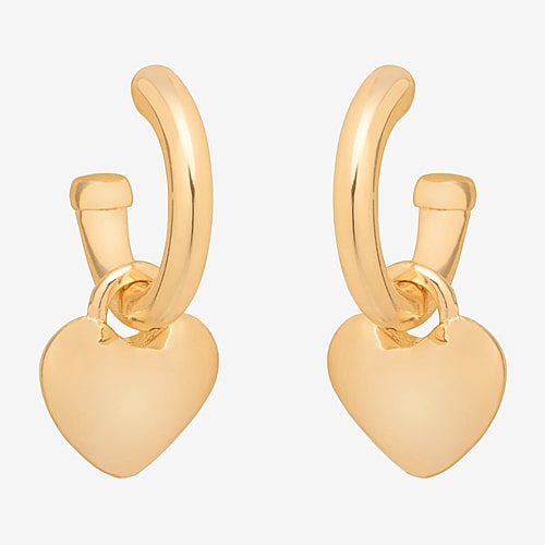 Click here for Bijoux Bar Delicates Gold Tone Womens Heart Drop E... prices