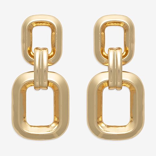 Click here for Bold Elements Gold Tone Womens Drop Earrings  One... prices