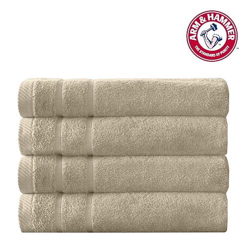ARM & HAMMER Super Soft Bath Towel Set  One Size  Beige