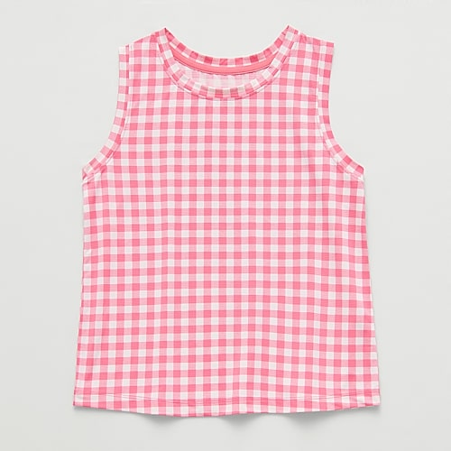 Xersion Performance Little & Big Kid Girls Crew Neck Sleeveless Active Tank Top  Large (14.5/16.5) Plus  Pink