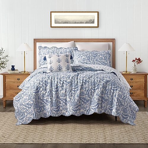 Click here for spartina 449 Peeples Song 3-pc. Floral Quilt Set... prices
