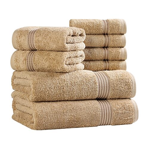 Click here for Superior Egyptian Cotton 8-Pc. Towel Set - Toast prices