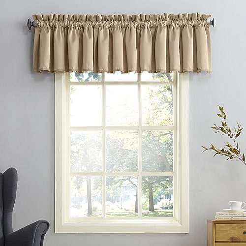 Click here for Grant Room Darkening Rod Pocket Curtain Valance -... prices