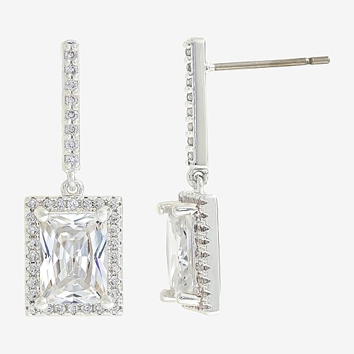 Click here for Sparkle Allure Womens Cubic Zirconia Pure Silver O... prices
