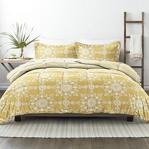 Soft Essentials Daisy Medallion Reversible Comforter Set