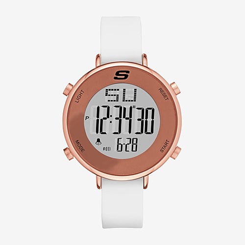 Click here for Skechers Magnolia Womens Chronograph Digital White... prices