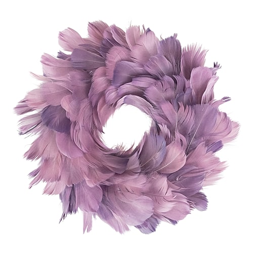 Click here for Northlight Layered Purple Feather 10-Inch Unlit Wr... prices