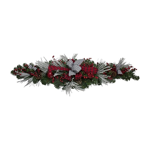 Click here for Northlight 52 Houndstooth Bows And Berries Artific... prices