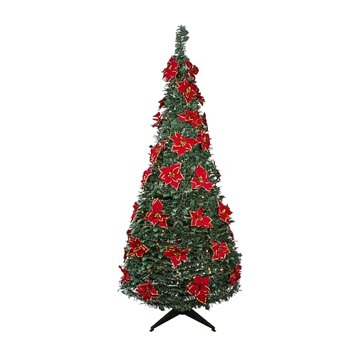 Click here for Northlight Slim Pre-Decorated Poinsettia Pop-Up Ar... prices