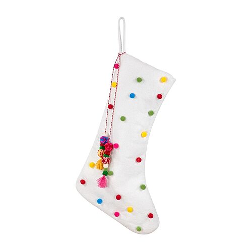 Click here for Northlight 20 White Multicolor Pom-Poms And Tassel... prices