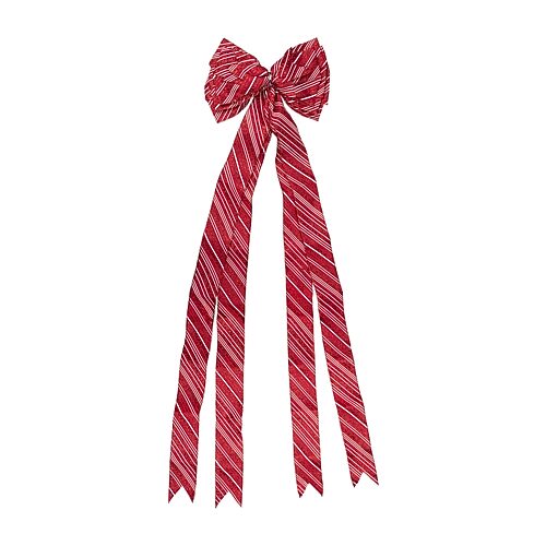 Click here for Northlight 48 X 10 Red And White Striped 16 Loop B... prices