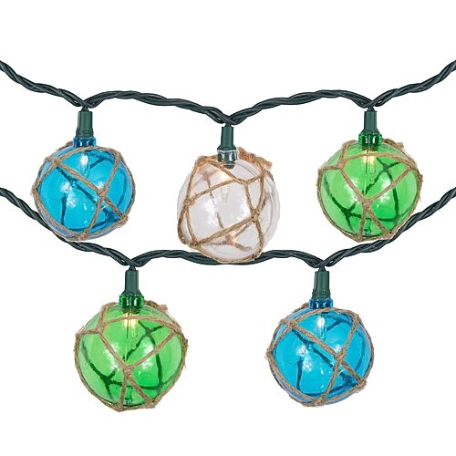 Click here for Northlight 10ct Natural Jute Wrapped Multi-Color B... prices