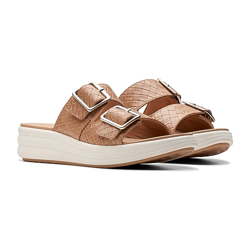 Click here for Clarks Womens Drift Buckle Slide Sandals  8 Medium... prices