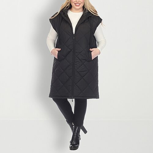Click here for White Mark Womens Lightweight Plus Puffer Vest  3x... prices