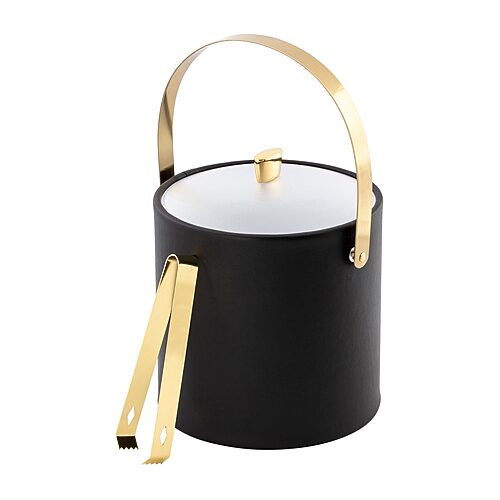 Click here for Kraftware Arc 3-pc. Ice Bucket + Tong Gold Trim Se... prices