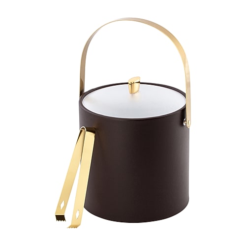 Click here for Kraftware Arc 3-pc. Ice Bucket + Tong Gold Trim Se... prices